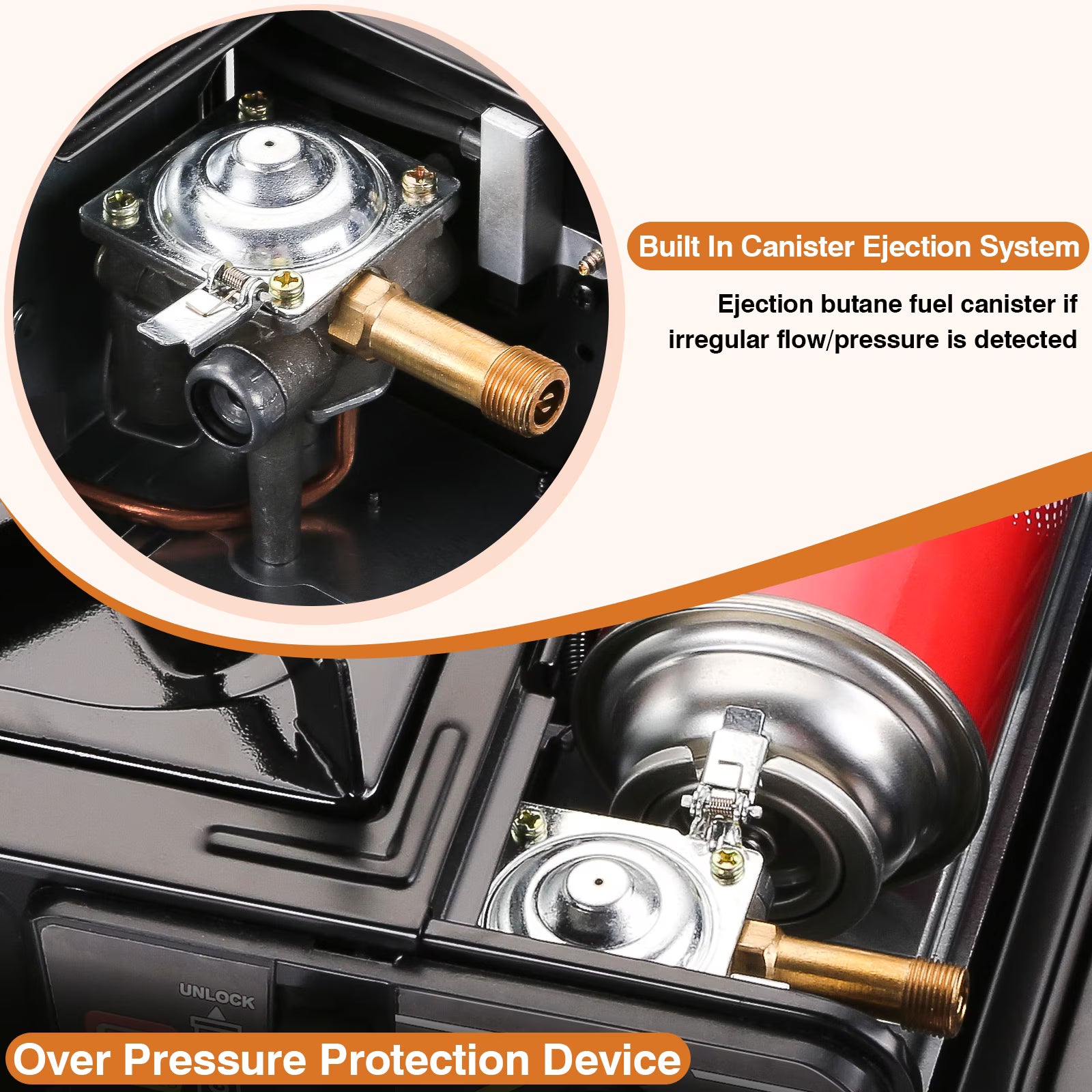 SIXDAY Portable Dual Fuel Camping Stove, 10,000 BTU Butane & Propane S ...